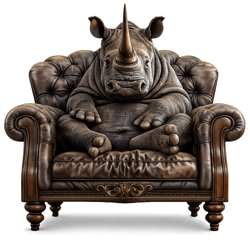 rhino sitting on sofa illustration - Photo #1861 - DirectPNG - Download ...